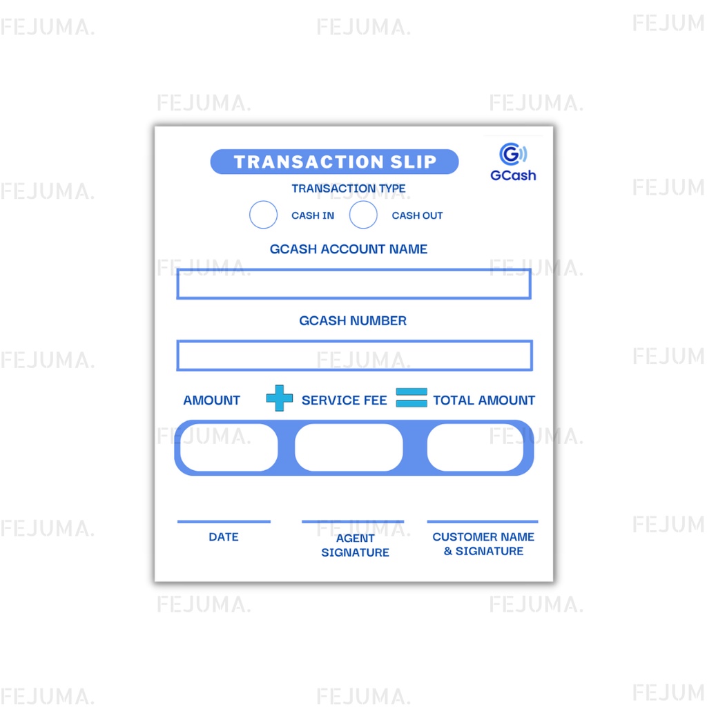 Gcash Transaction Receipt | Mini Size (2.7 x 3.2 inches) | Shopee ...