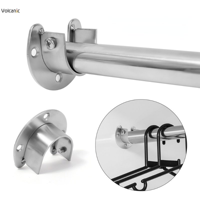 27/34mm U-Shaped Rod Wardrobe Pipe Curtain Closet Hanging Clothes Rail ...