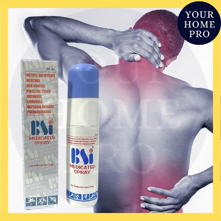 BSI Medicated Spray 60ml Daily Muscle Joint Sore Bruise Pain Relief And ...