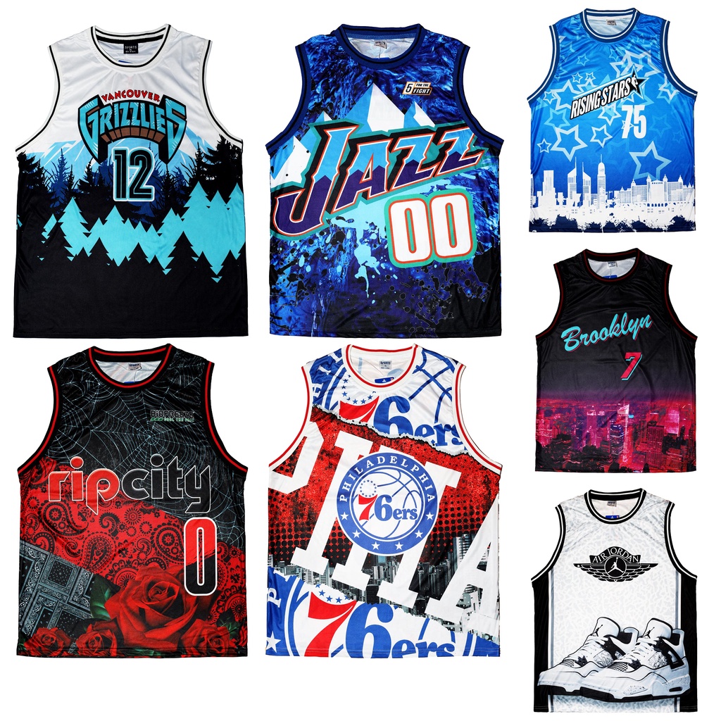 NBA Basketball Jersey for Men Full Sublimation Printed Sando Shirts(NOT ...