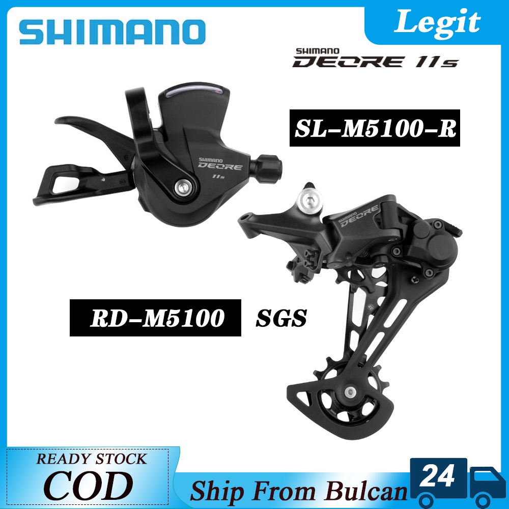 Original SHIMANO DEORE M5100 M5120 11v Groupset Shifter Rear Derailleur 1x11 Speed for MTB Bike ...