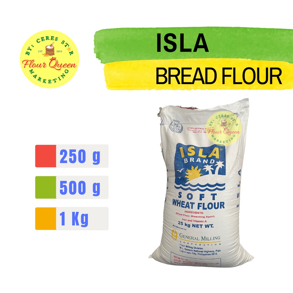 BREAD FLOUR SOFT WHEAT BAKING 3rd CLASS ISLA FLOUR 1KG | Shopee Philippines