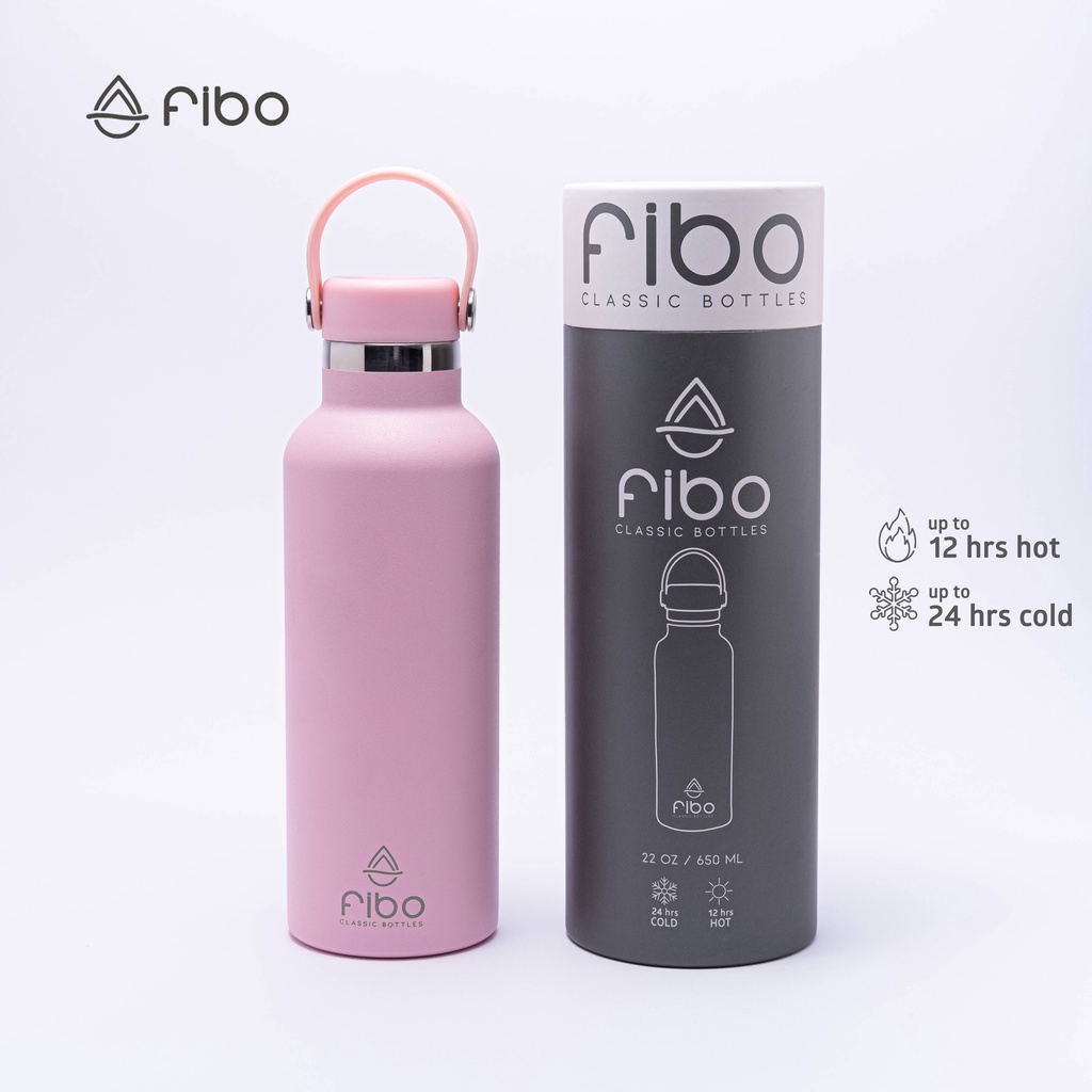 Fibo Classic Bottles 22oz Insulated Stainless Steel Drinking Water ...