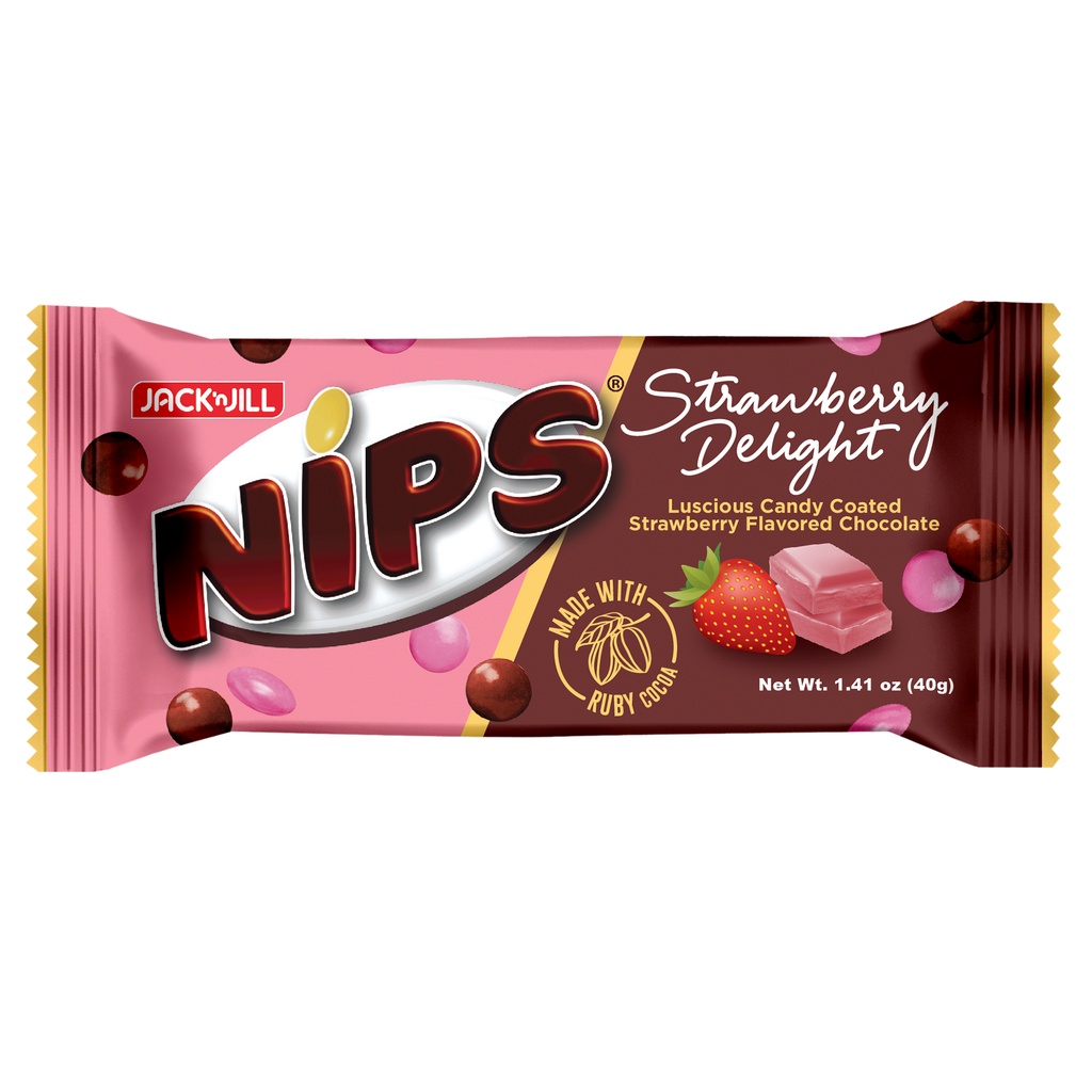 Nips Strawberry Delight 40g | Shopee Philippines