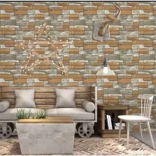 Csdk.ph Wallpaper Ash Bricks Imitation Design Wallpaper PVC Self ...