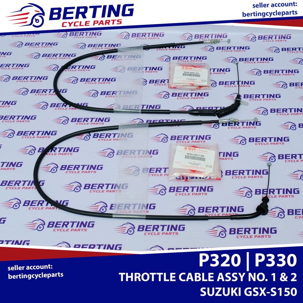 SGP THROTTLE CABLE Suzuki GSX-S150 GSX-R150 Genuine 58300-23K | Shopee ...