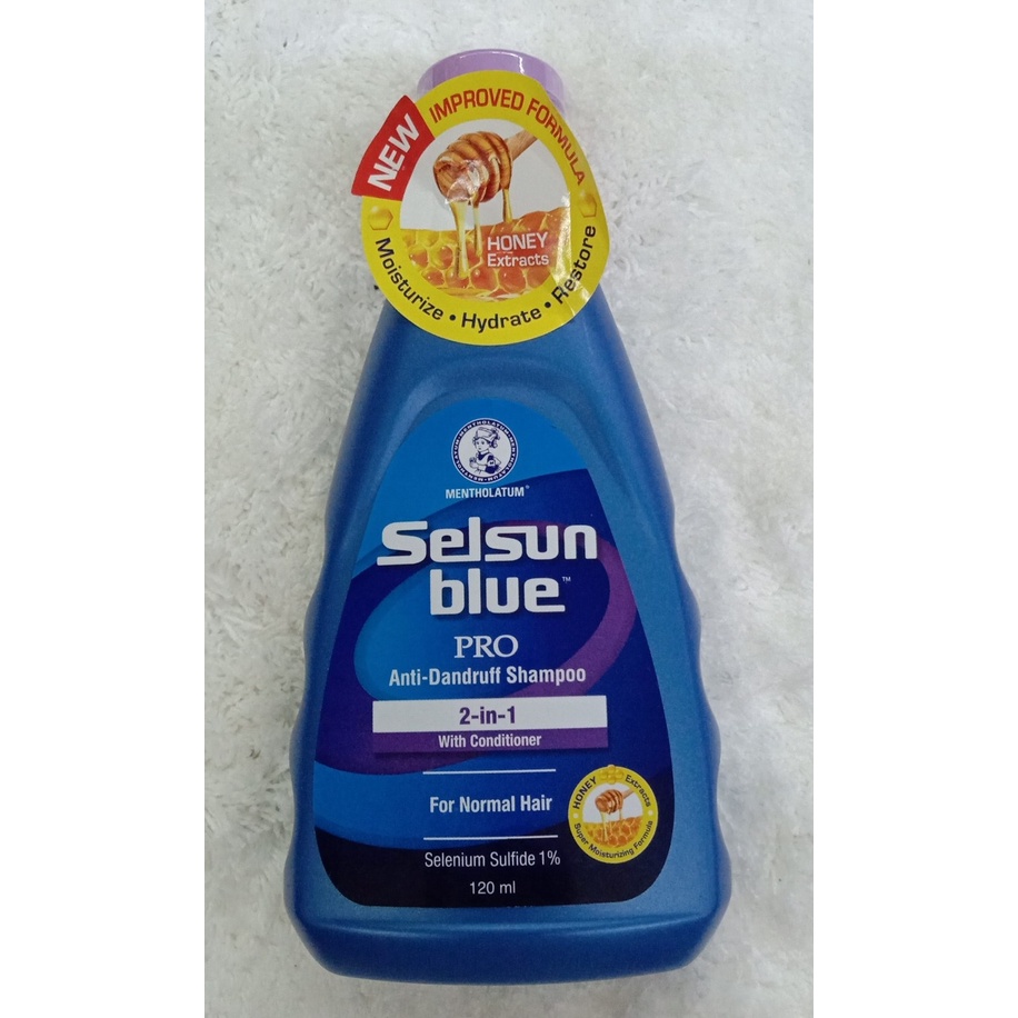 SELSUN BLUE PRO ANTI-DANDRUFF SHAMPOO 2-in-1 for NORMAL HAIR 120mL ...