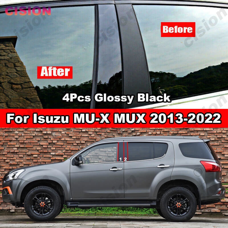 For ISUZU MUX MU-X 2012-2021 4Pcs Car Window Door Column B C Pillar ...