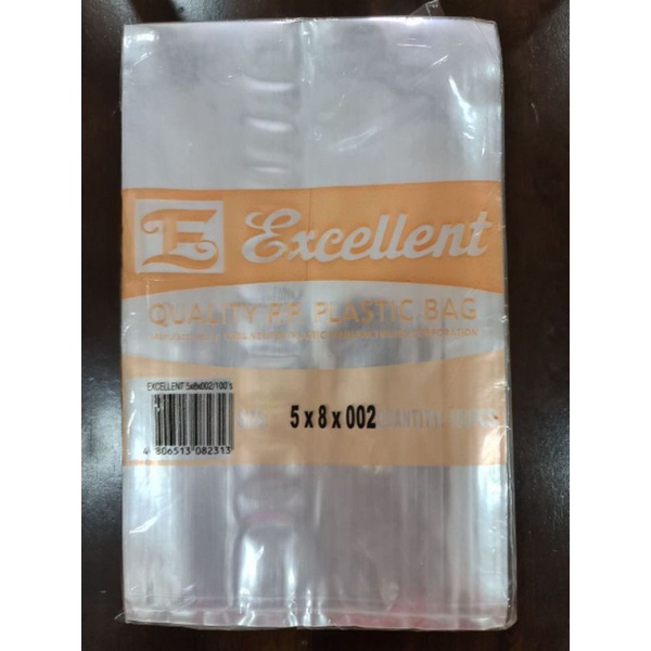Clear Pp Plastic Bag Thick Quality 5x8 002 Heat Sealable 100pcs / Pack ...