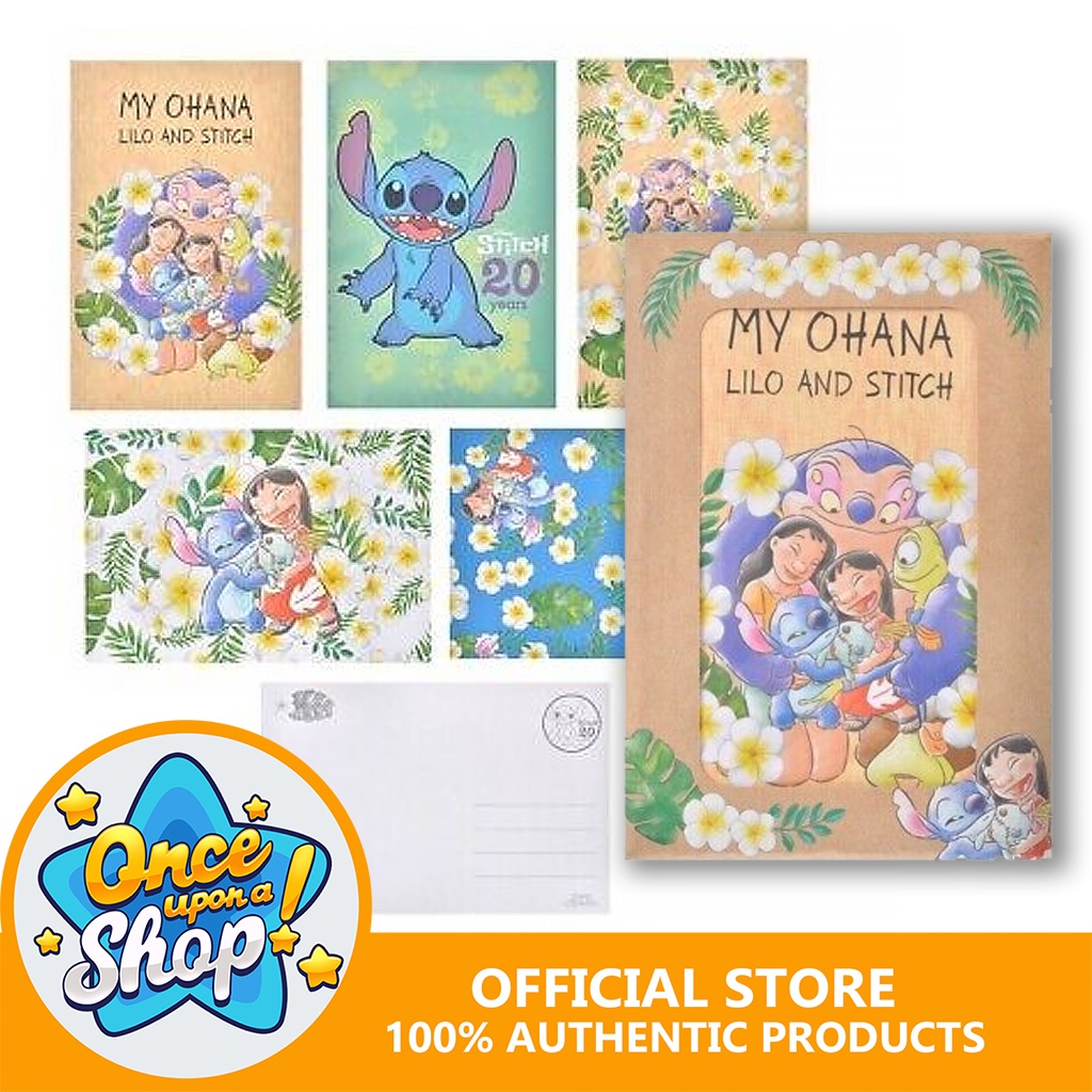 Disney Lilo and Stitch "My Ohana" 20th anniv post card set (5pcs ...