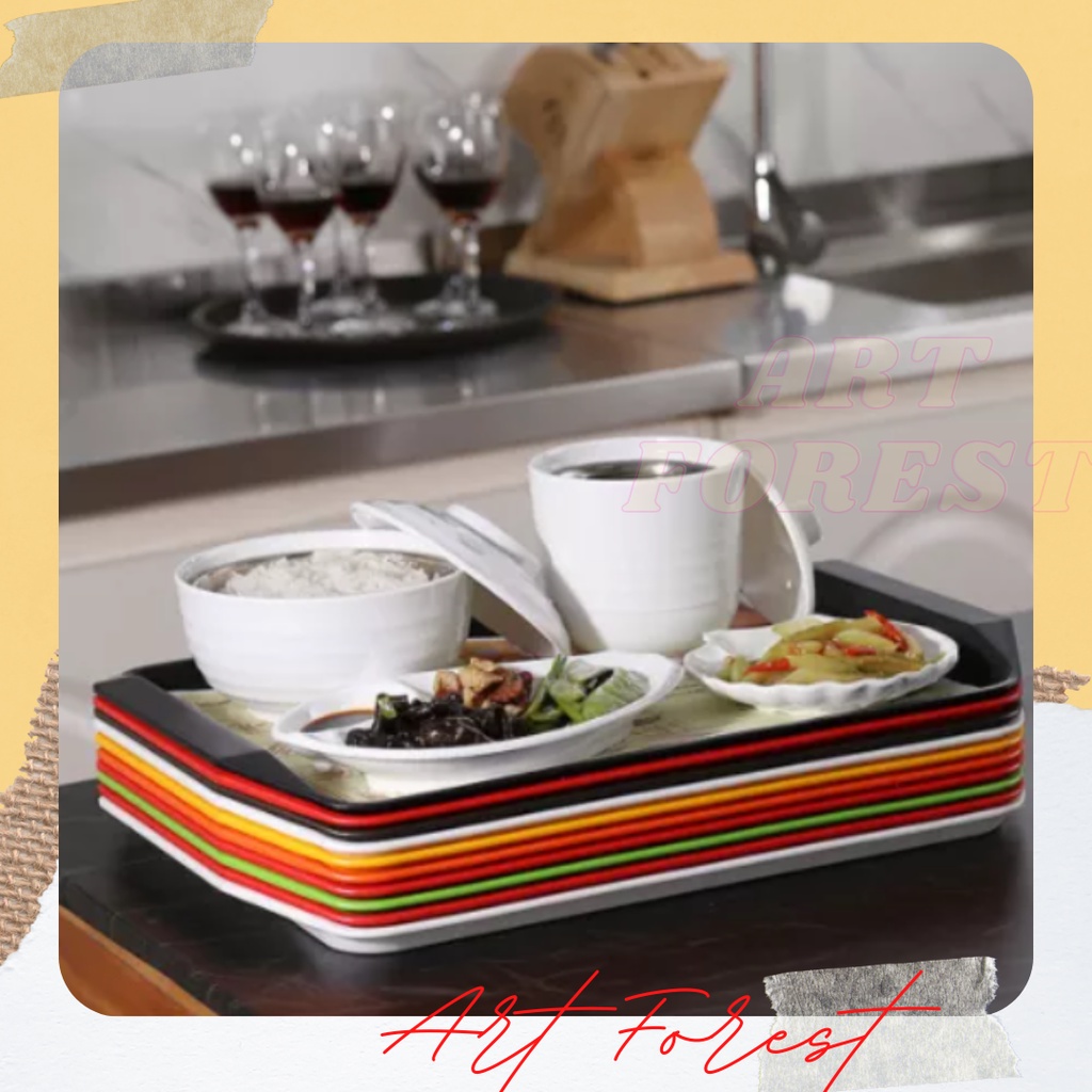 Serving Tray Plate Tray Food Tray Non-Slip Serving Plate Tray Fruit ...