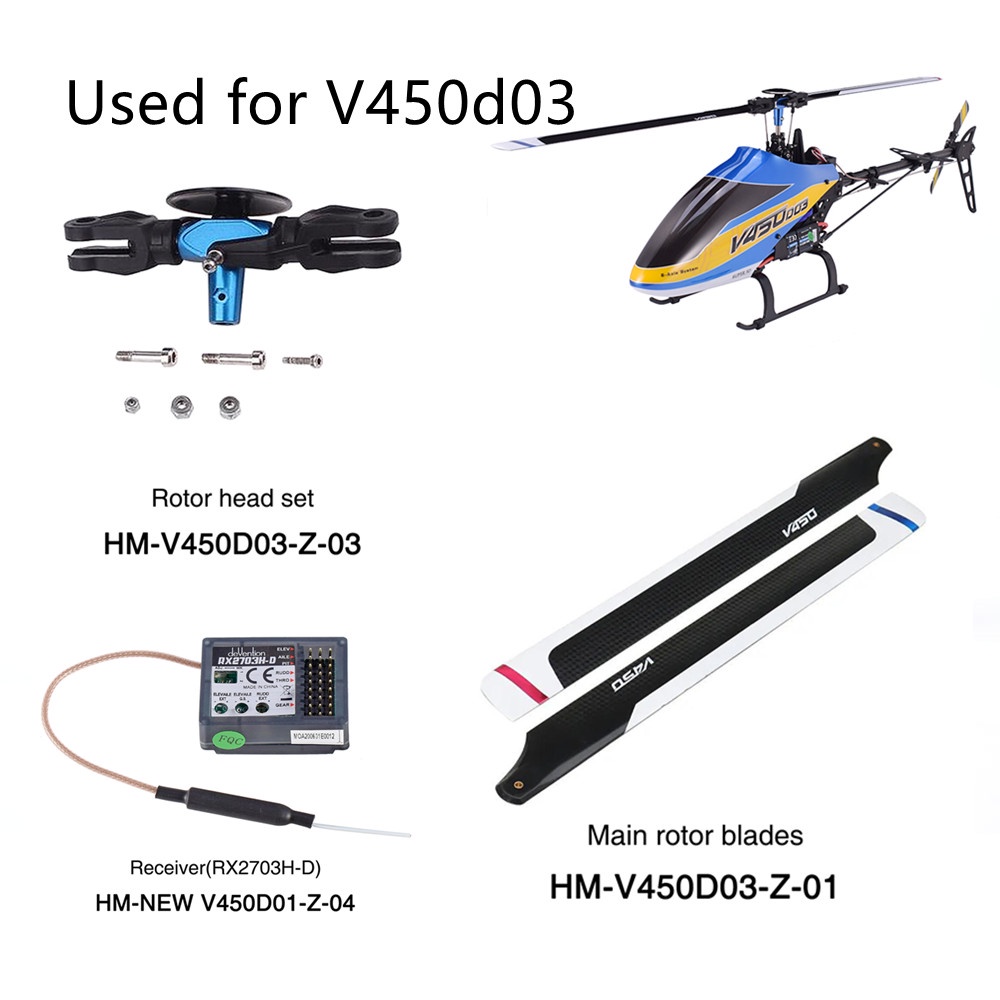 Original Walkera V450D03 Spare Parts Propeller Motor Servo Gear ESC Receiver Rotor Head Clip ...