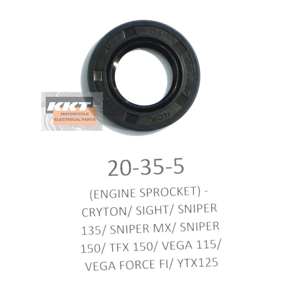 OIL SEAL 20-35-5 (ENGINE SPROCKET) - CRYTON/ SIGHT/ SNIPER 135/ SNIPER ...
