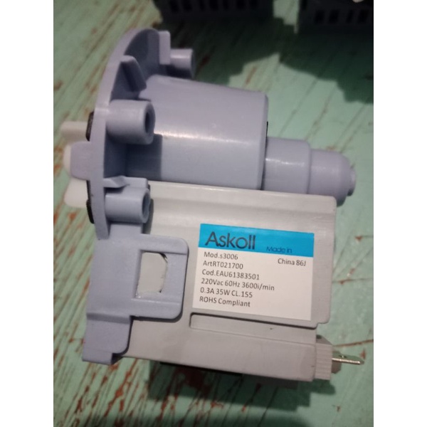 LG GIANT DRAIN PUMP MOTOR 220V 60Hz 3600/min. for washing machine ...