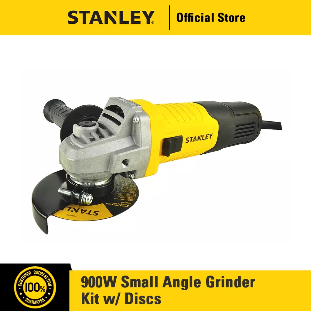 Stanley 900W Small Angle Grinder Kit with Discs (STGS9100A-B1) | Shopee ...