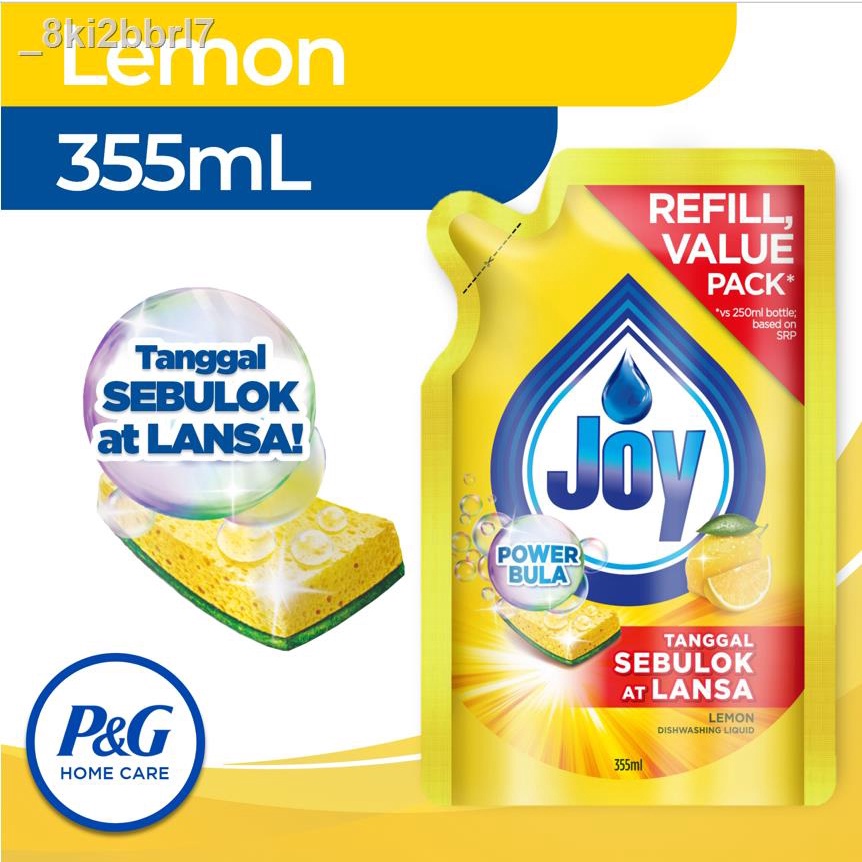 Joy Lemon Concentrate Dishwashing Liquid 355mL Refill (Dishwashing ...