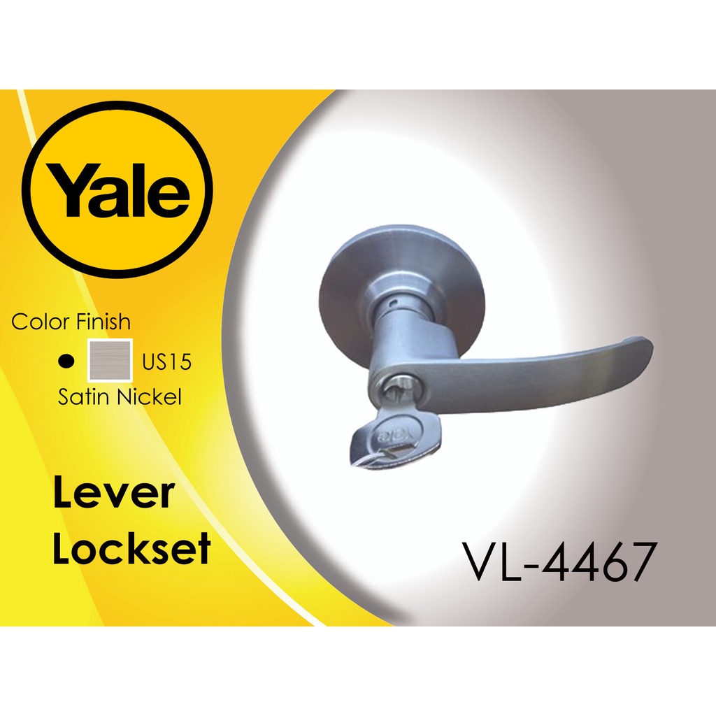 Yale Entrance Lockset Tubular Handle / Lever Type Lockset / Door ...