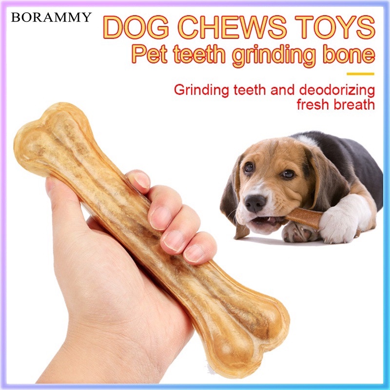 BORAMMY Dog Chews Toys Molar Healthy Teeth Chewing Cowhide Bones ...