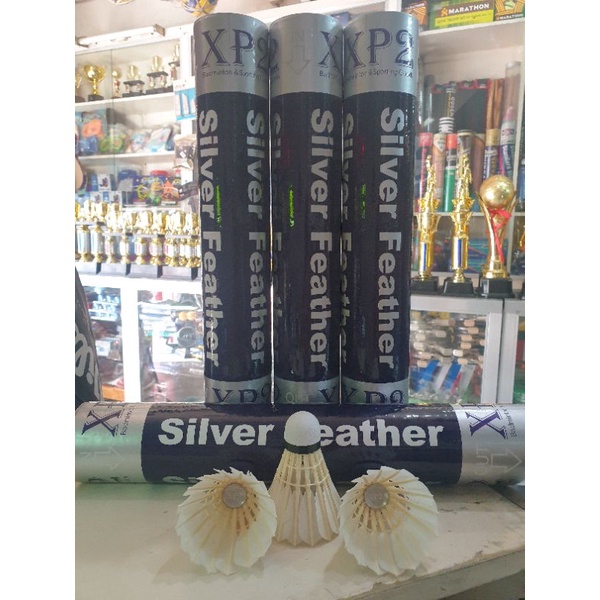 XP2 Silver Feather Badminton Shuttlecock ( ORIGINAL ) Speed 77 ( New ...