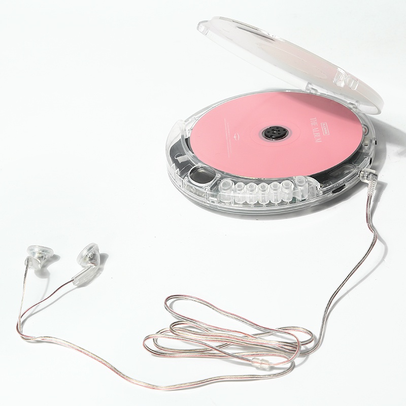 Retro Fully Transparent Portable CD Player Stereo Wall Mountable CD ...