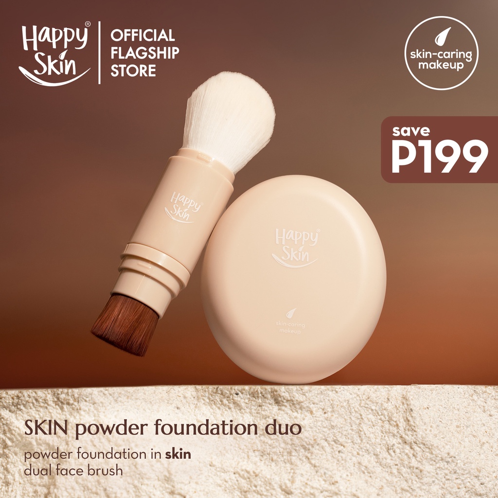 Happy Skin Off Duty Powder Foundation Duo (Powder Foundation + Dual ...