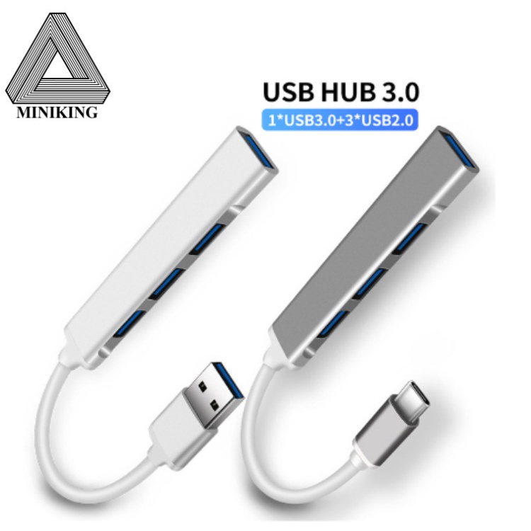 TYPE C to USB 3.0 Hub Extender, 4 Port USB Adapter Station Slim ...