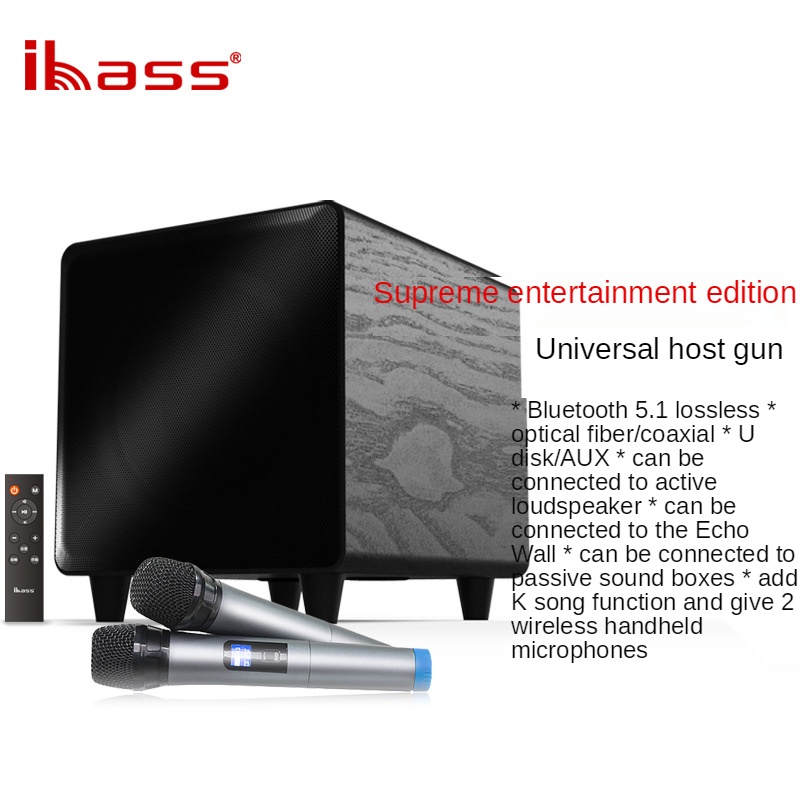 300w Ibass Fiber Coaxial Universal Main Speaker Home Bluetooth ...