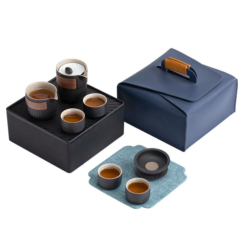 Japanese Style Landscape Travel Car Tea Set, Portable Outdoor Quick Cup ...