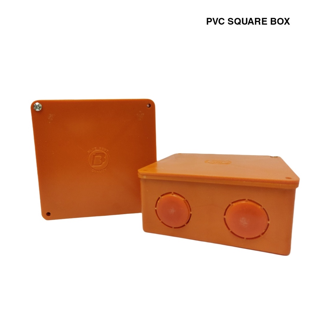PVC SQUARE BOX WITH COVER AND SCREW | Shopee Philippines