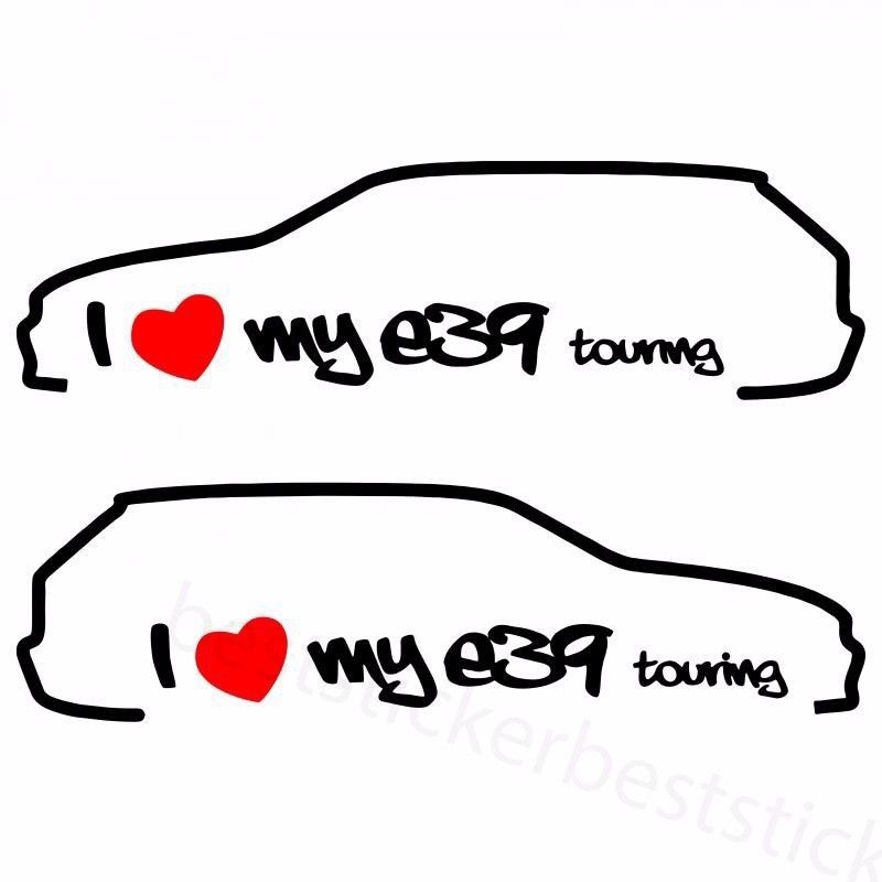 2x I Love My E39 Touring Aufkleber Car Window Bumper Sticker Vinil Decal 138 | Shopee Philippines