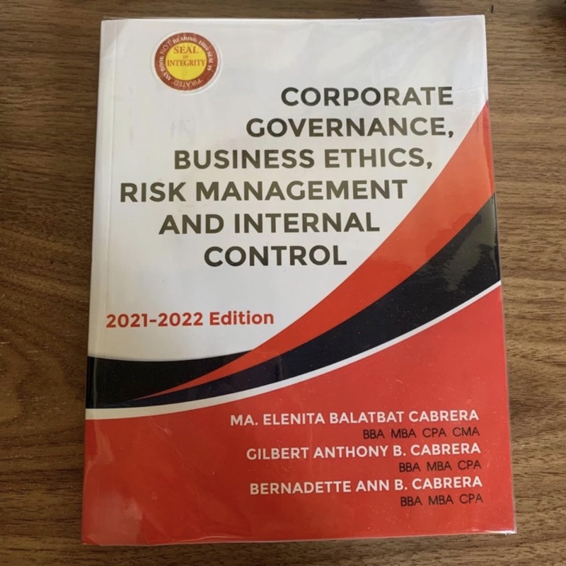 Corporate Governance, Business Ethics, Risk Management and Internal ...