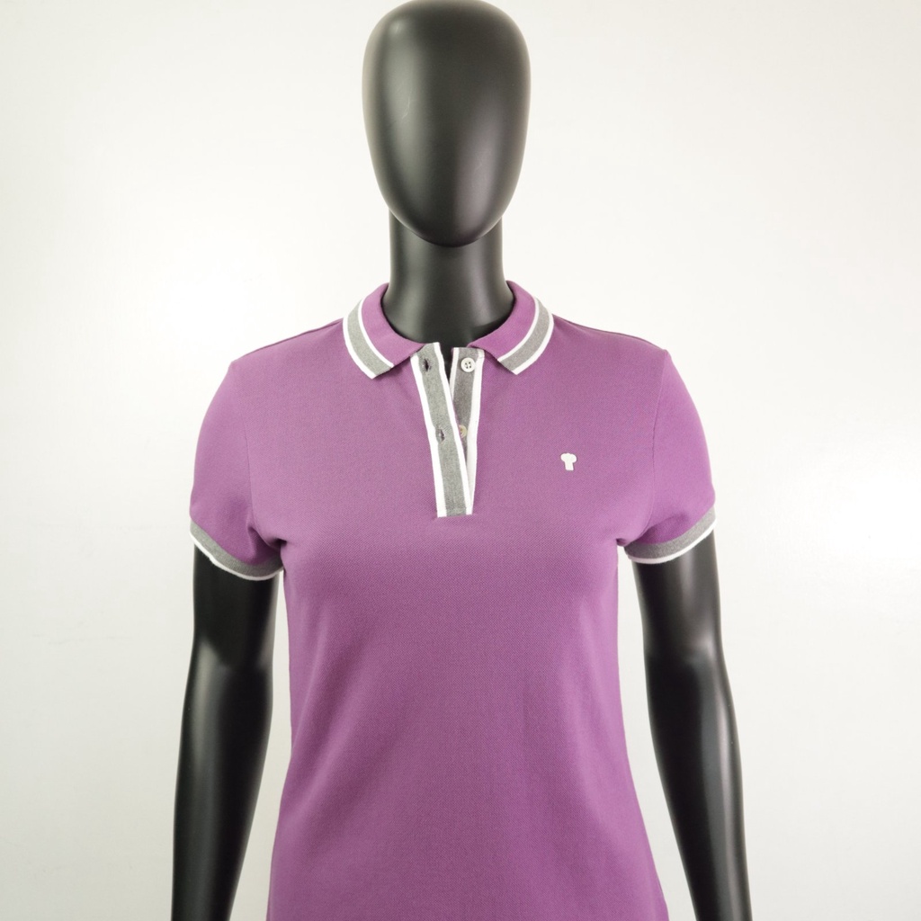 COLLEZIONE C2 22WT1K032 AMETHYST Pique Women Polo Shirt Regular Fit Key ...