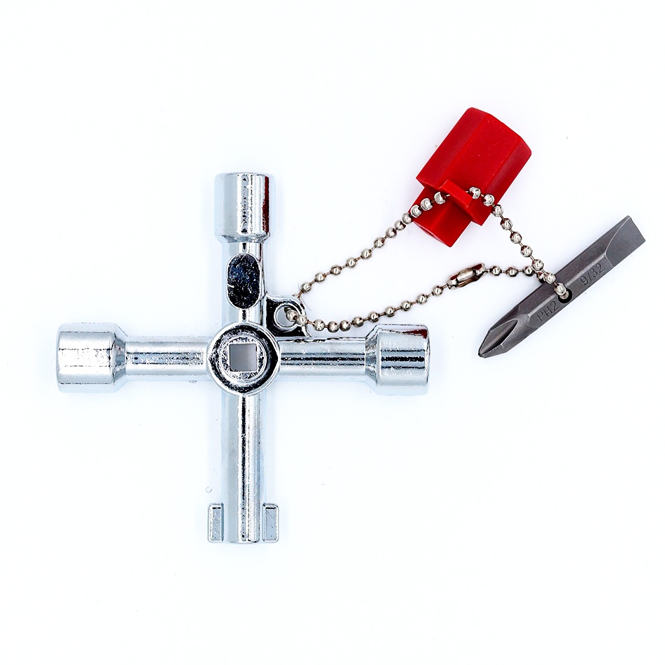 Multifunction 4 Ways Universal Triangle Wrench Key Plumber Keys ...