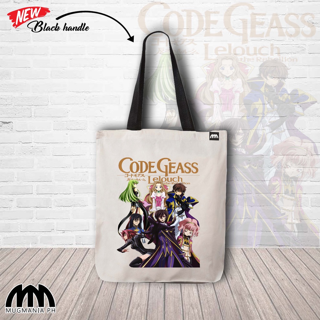 Anime Tote Bag with Zipper - Mugmania - Code Geass - Lelouch Tote Bag ...