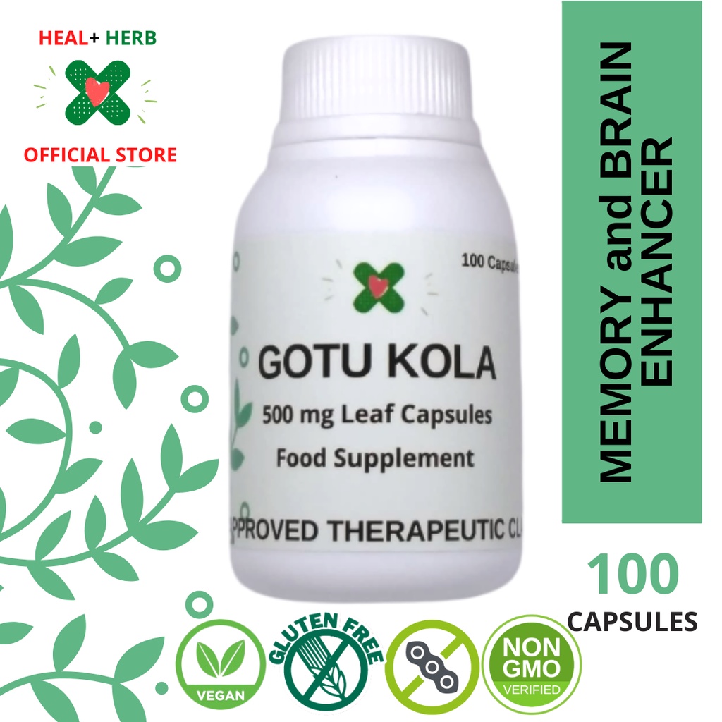 Gotu Kola Capsules Blood Purifier, Brain and Memory Enhancer 50 ...
