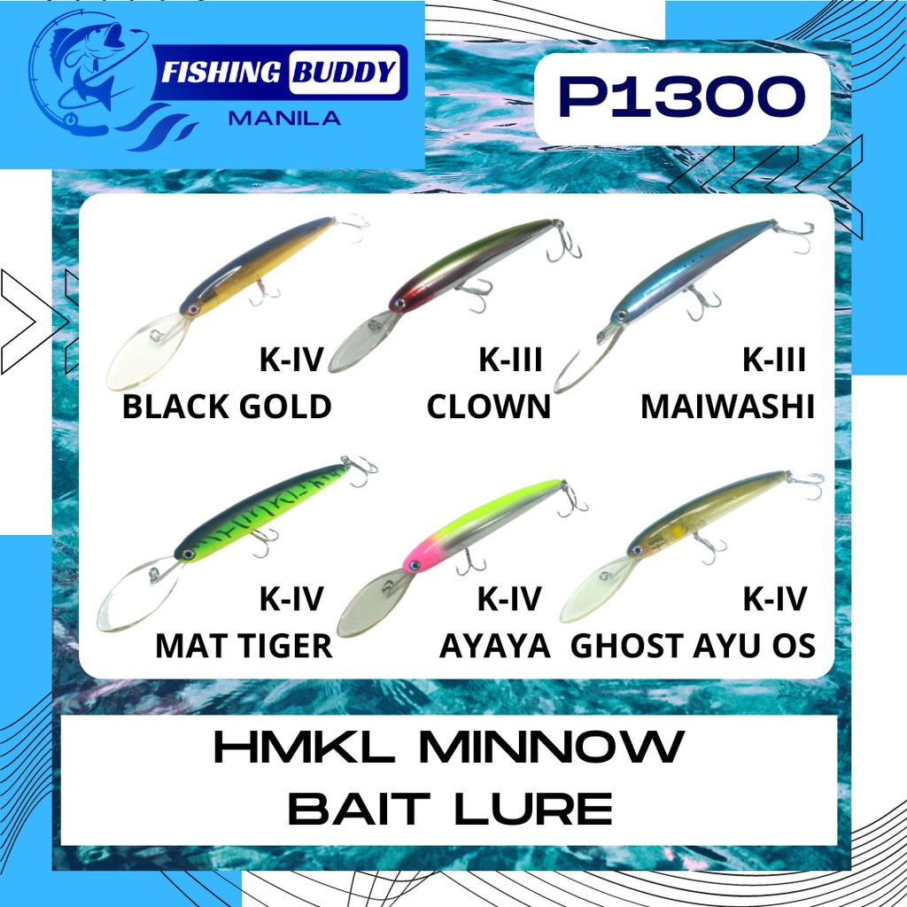 HMKL K-III Saltwater K-IV Minnow 95mm 13.5g Bait Lure | Shopee Philippines