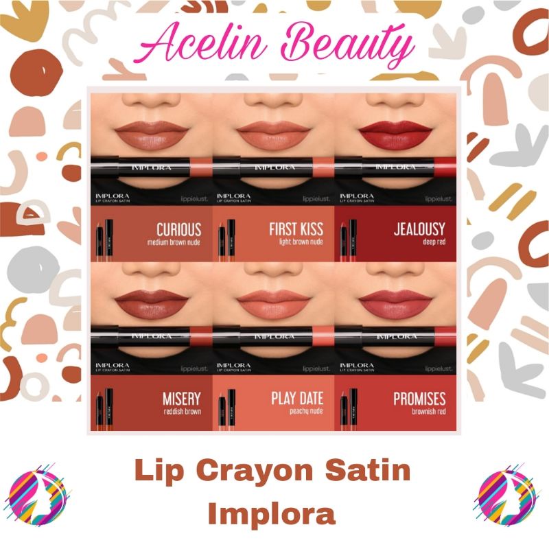Implora Lip Crayon Satin | Shopee Philippines