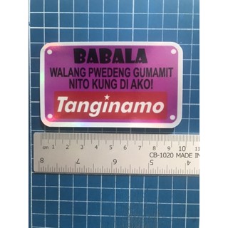 babala bawal umangkas concept vinyl sticker thai sticker concept ...