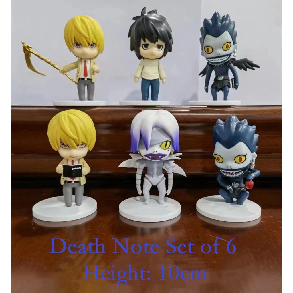 Death Note L,Ryuk,Rem,Light Yagami,Misa Amane Set of 5 Action Figure ...