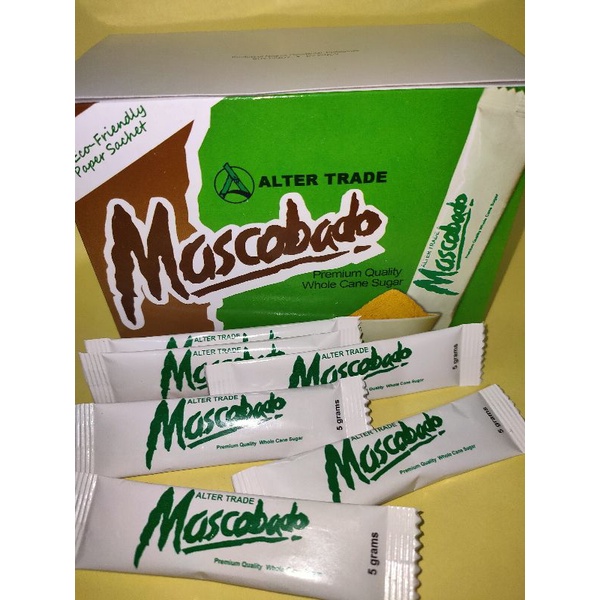 Mascobado Sugar 50PCS (5g/sachet) with box | Shopee Philippines