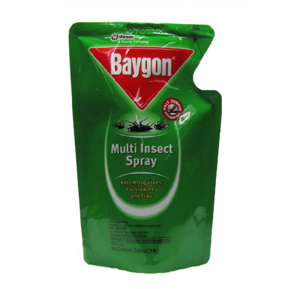 Baygon Liquid Multi Insect Spray Green 100ml | Shopee Philippines