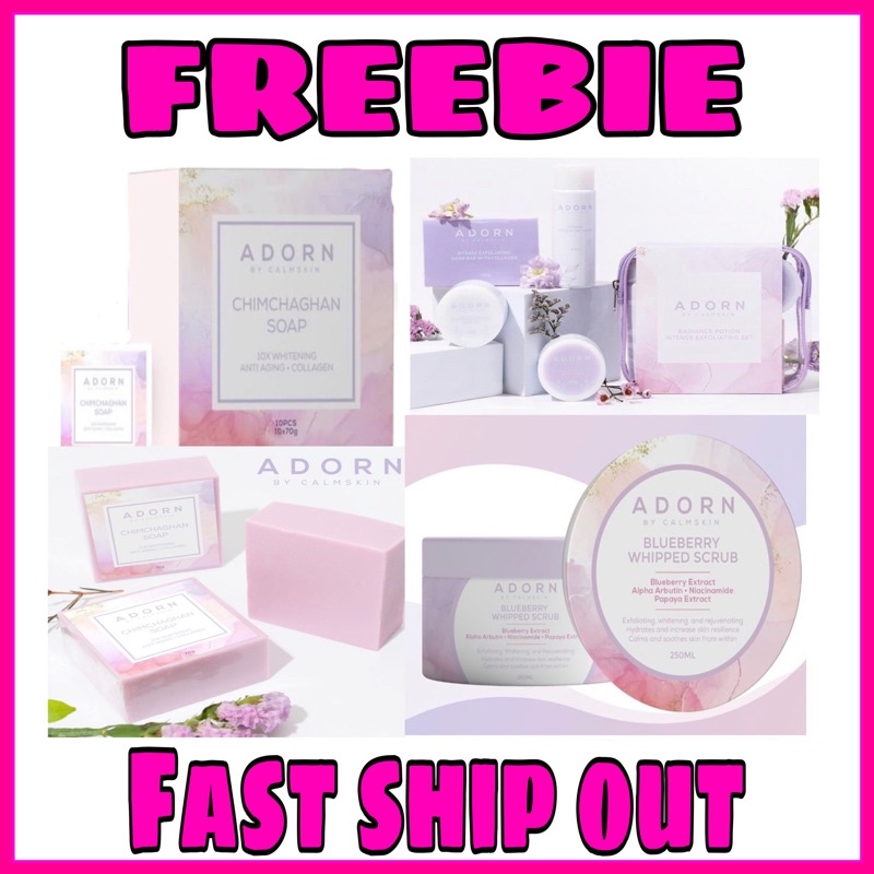 ADORN BY CALMSKIN BLUEBERRY SCRUB CHIMCHAGAN SOAP REJUVENATING SET ...