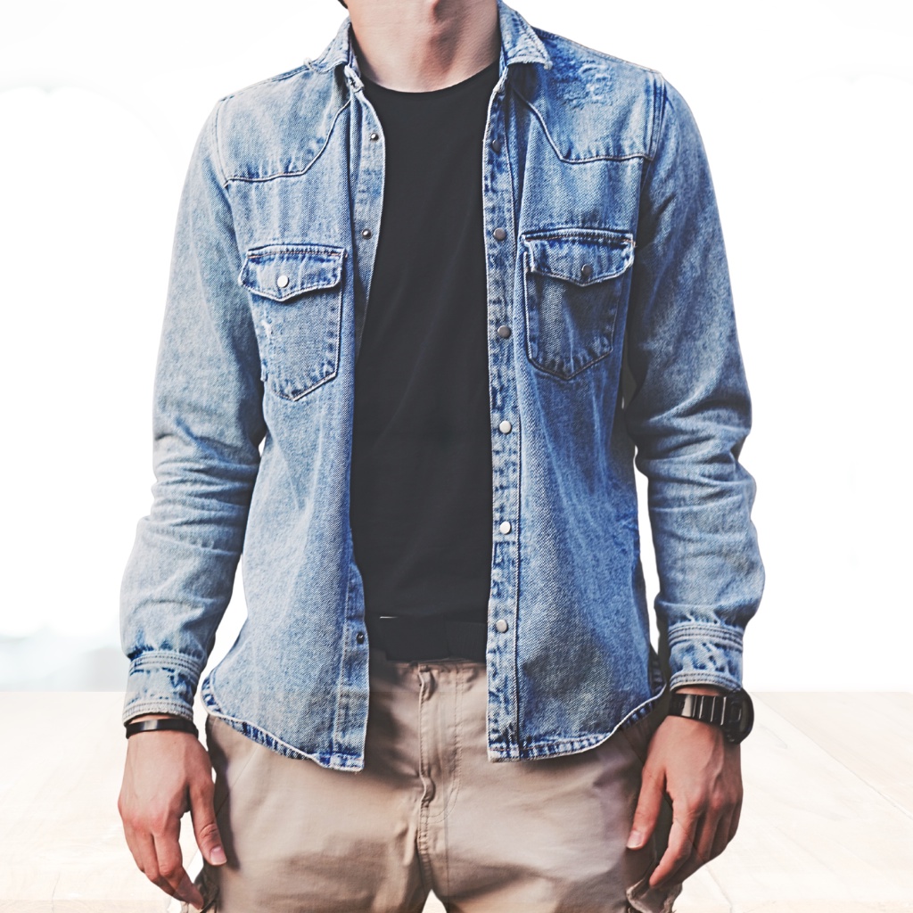 EHK/COD Sale!!! Jacket / Tattered Denim Jacket for Men Preloved US ...