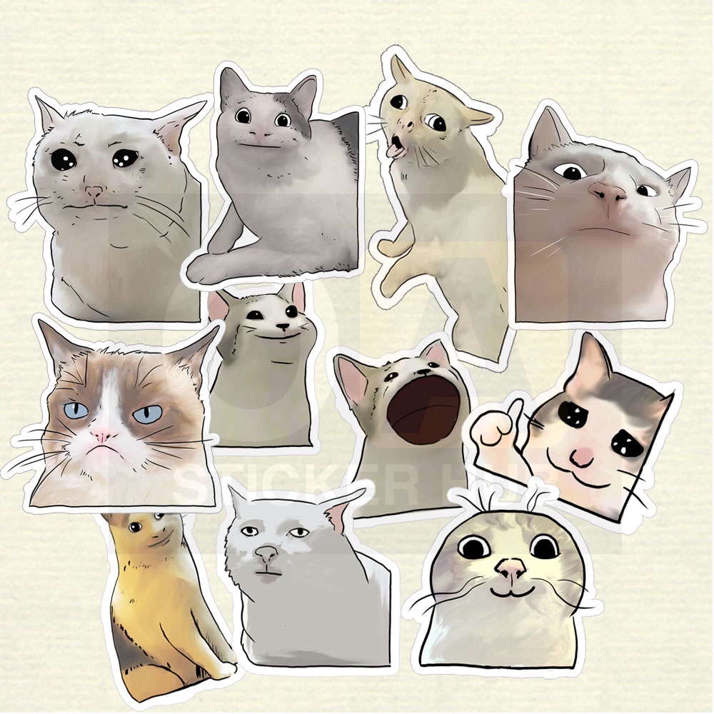 CAT MEMES STICKER PACK | Shopee Philippines