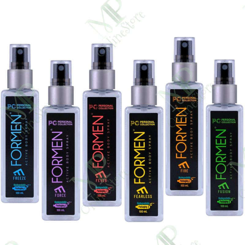 PC FORMEN Active Body Spray 100ml - Fearless, Fever, Fire, Force ...
