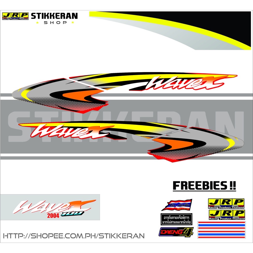 HONDA WAVE 100 ALPHA OLD STOCK DECAL | Shopee Philippines