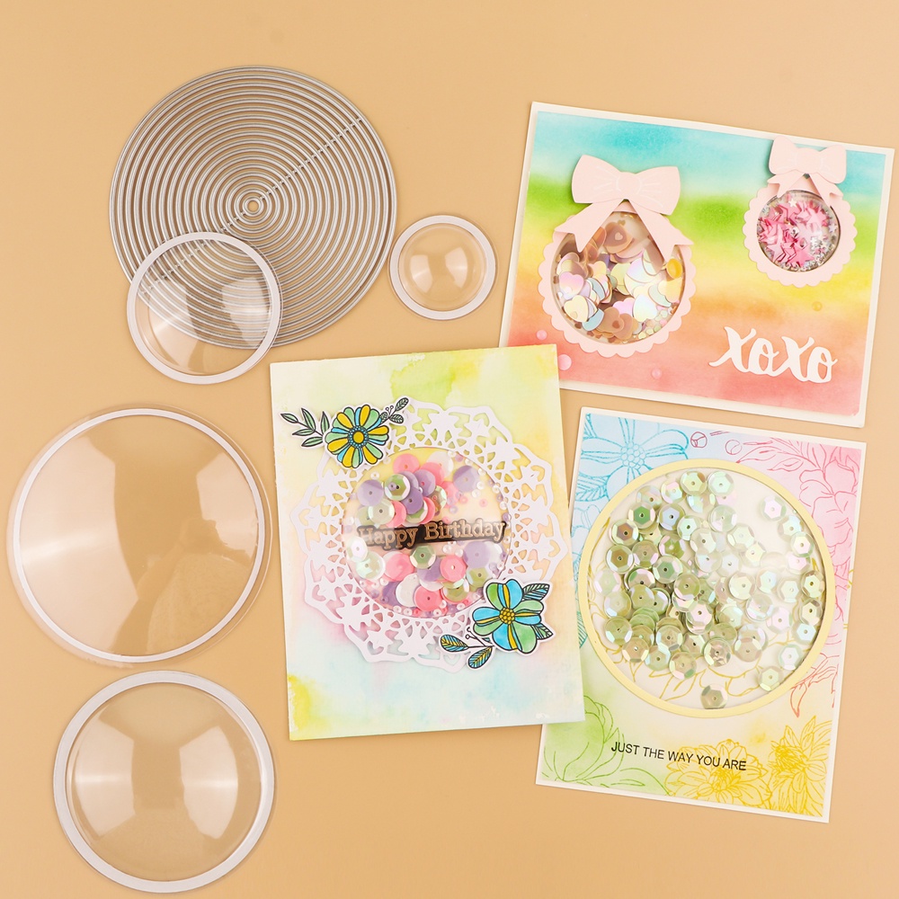 10pcs/Pack 3D Dimensional Shaker Domes Set For Shaker Cards Making ...