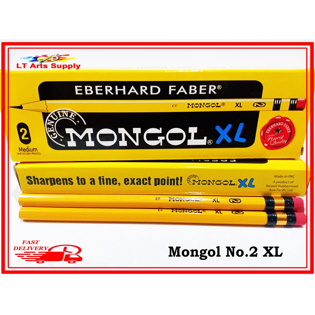 Mongol Pencil No.2 XL eberhard faber drawing pencil | Shopee Philippines