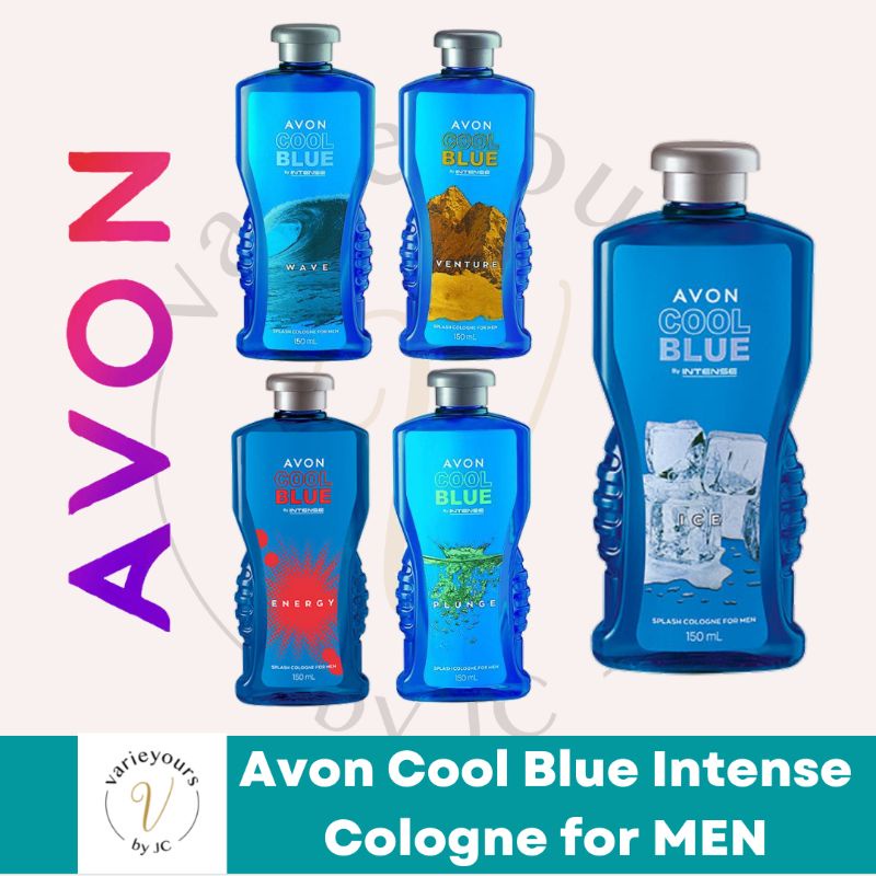 Avon Cool Blue Intense FOR MEN cologne (Aqua,Wave,Venture, Ice, Energy ...