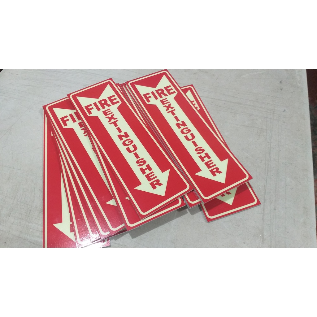 Luminous Fire Extinguisher Sign Sintra Board | Shopee Philippines